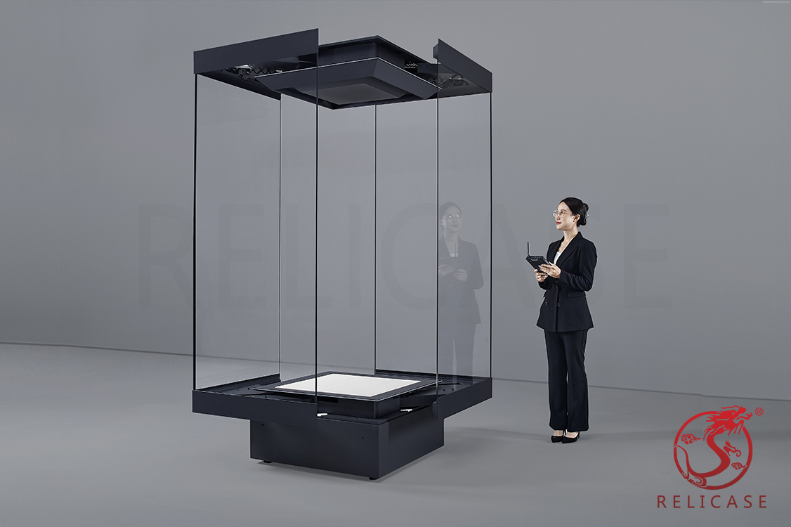 FS013 Automatic Diagonal open freestanding case – Relicase-Museum ...