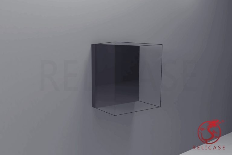 WD009 Wall Mounted 5-sided Glass Display Case – Relicase-Museum display ...
